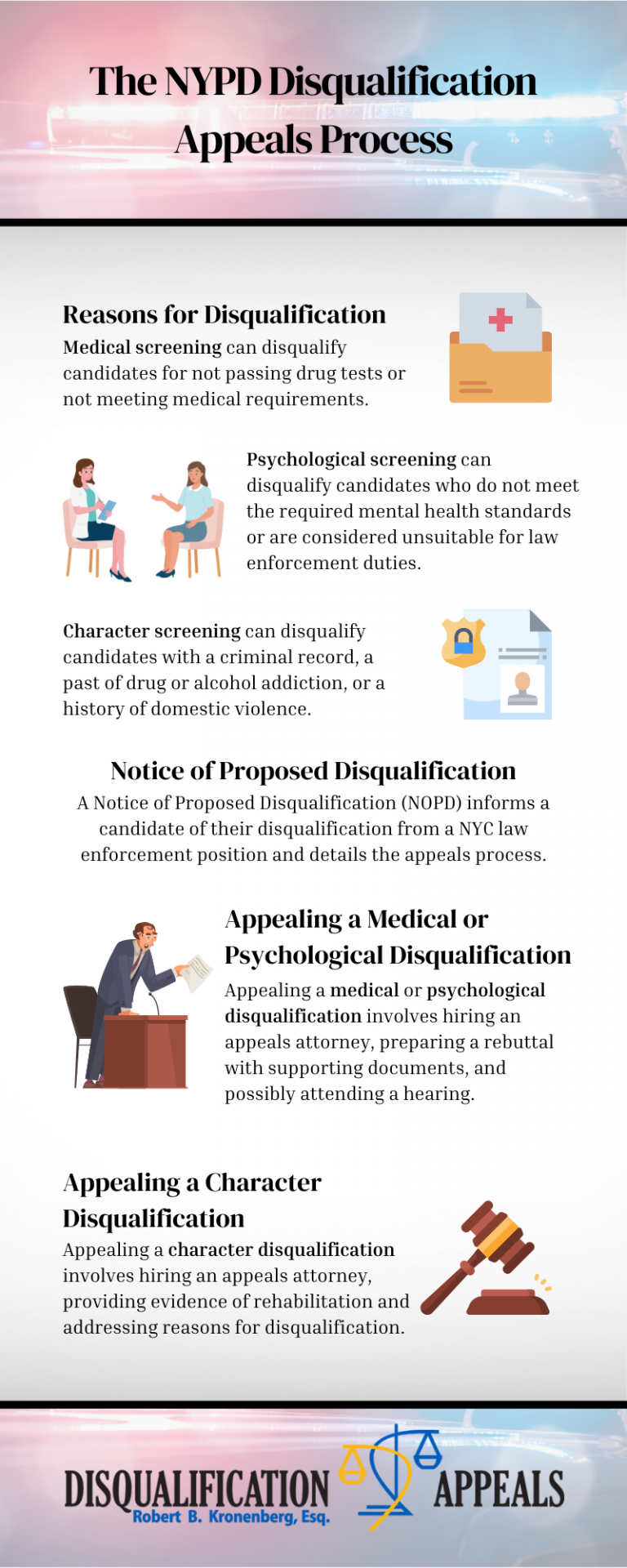 The NYPD Disqualification Process | Disqualification Appeals